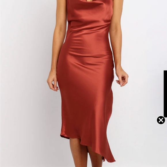 Petal & Pup | Dresses | Petal And Pup Satin Rust Dress | Poshmark
